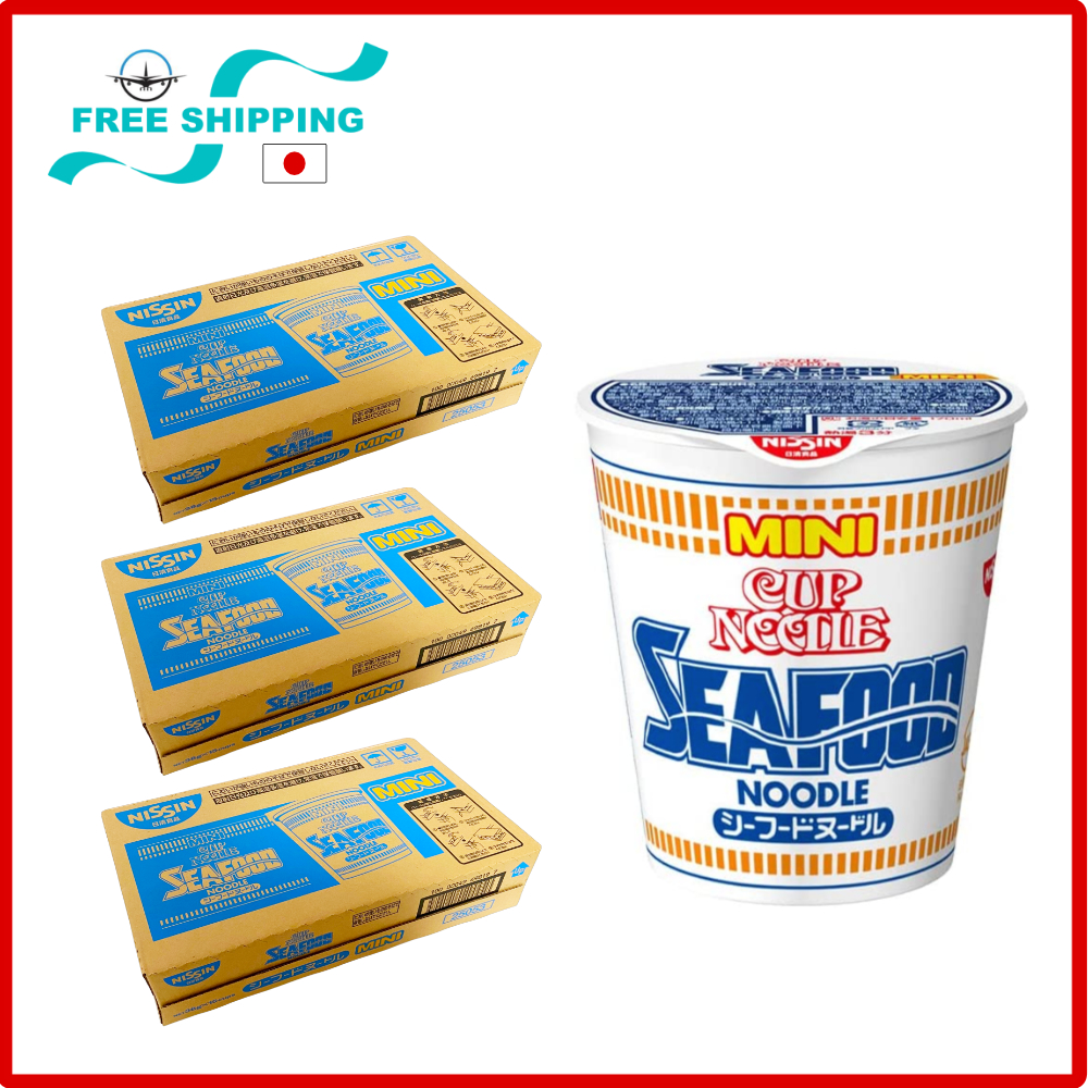 Nissin Cup Noodles SEAFOOD Flavor MINI Size 38g x 45pcs, 3 Case (Direct ...