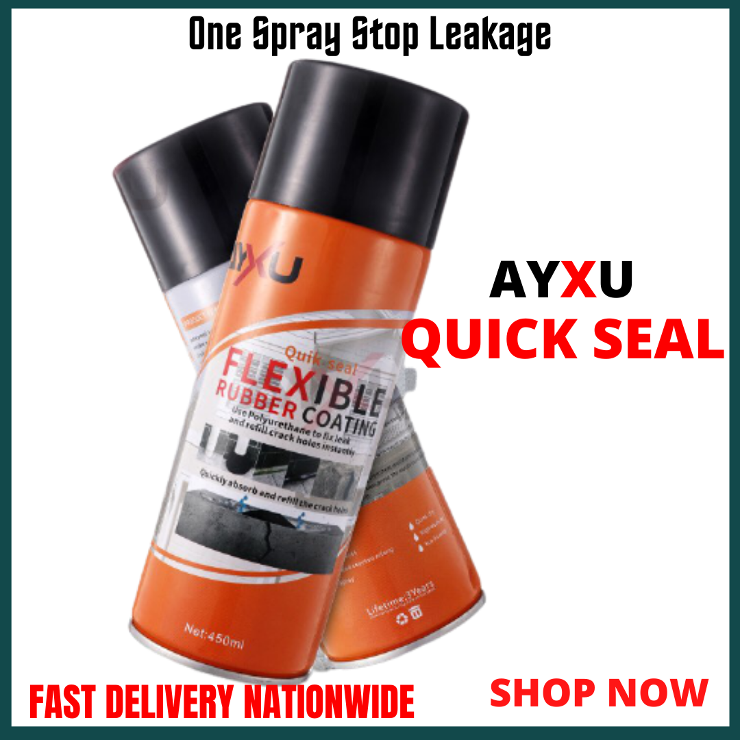 TRENDING ORIGINAL Quick Seal Flexible Black Rubber Coating Waterproof ...