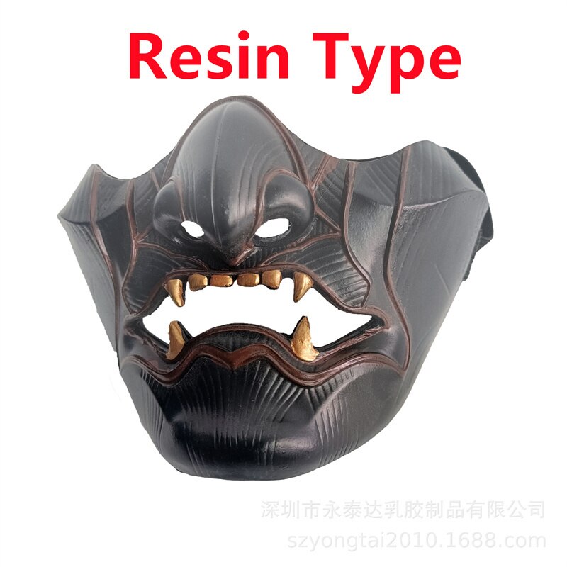 Halloween Evil Demon Kabuki Samurai Hannya Mask Latex/Resin Japan ...
