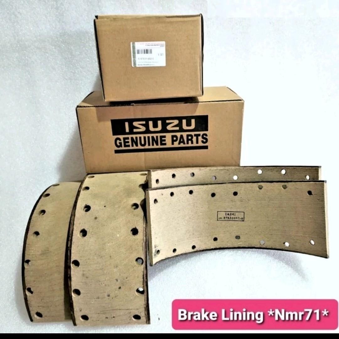 BRAKE LINING-KAMPAS REM DEPAN BELAKANG ISUZU NKR71/NMR71/NKR66 | Lazada ...