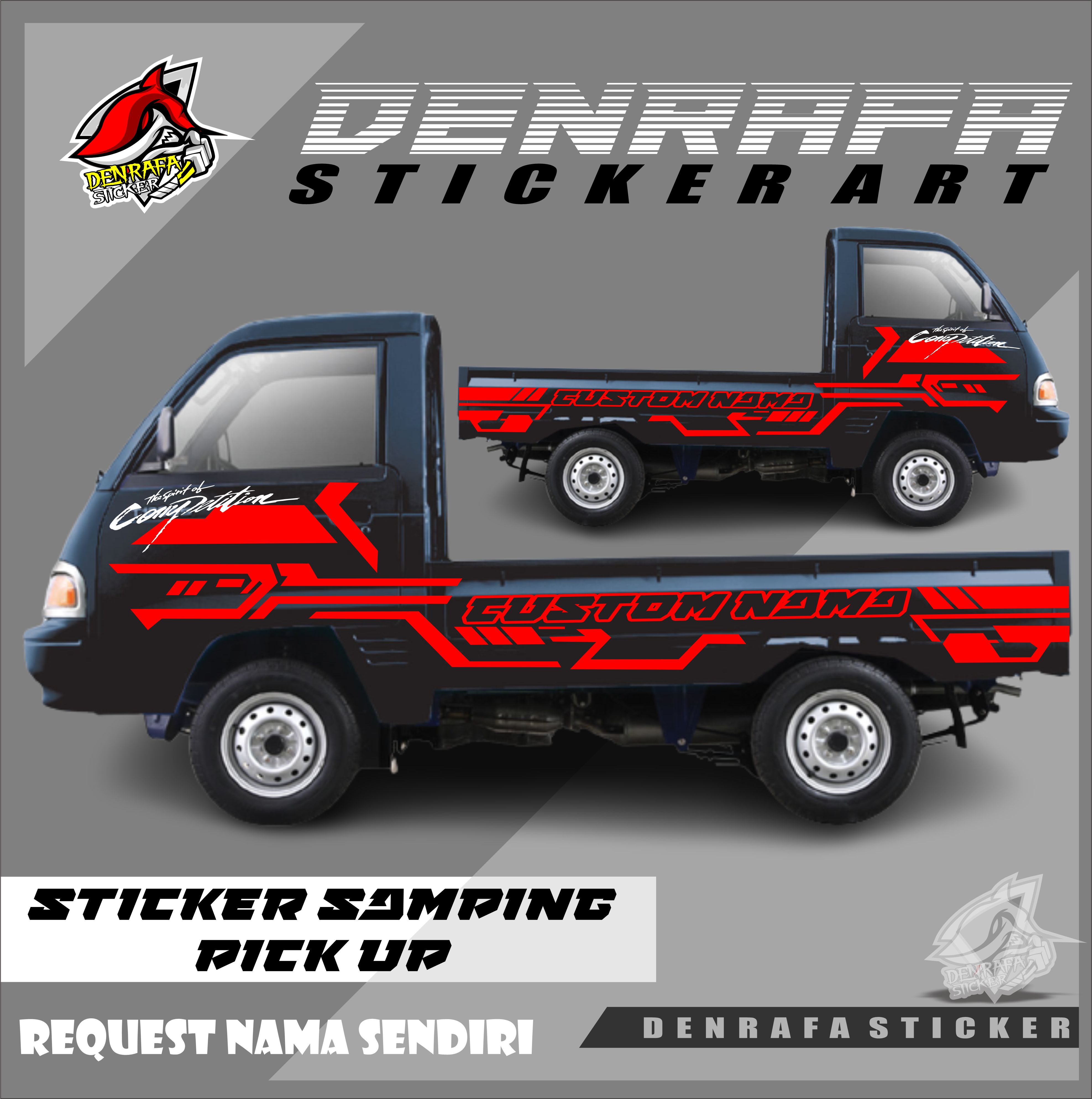 STIKER CUTTING SAMPING PICK UP / STICKER POLET PICK UP CARRY FUTURA ...