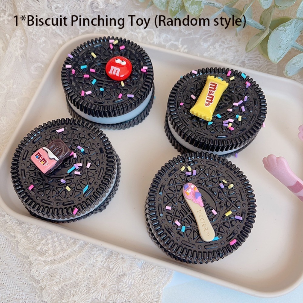 GOUPDO Mochi Taba Biscuit Pinching Toy Big Oreo Food Play Squeeze ...