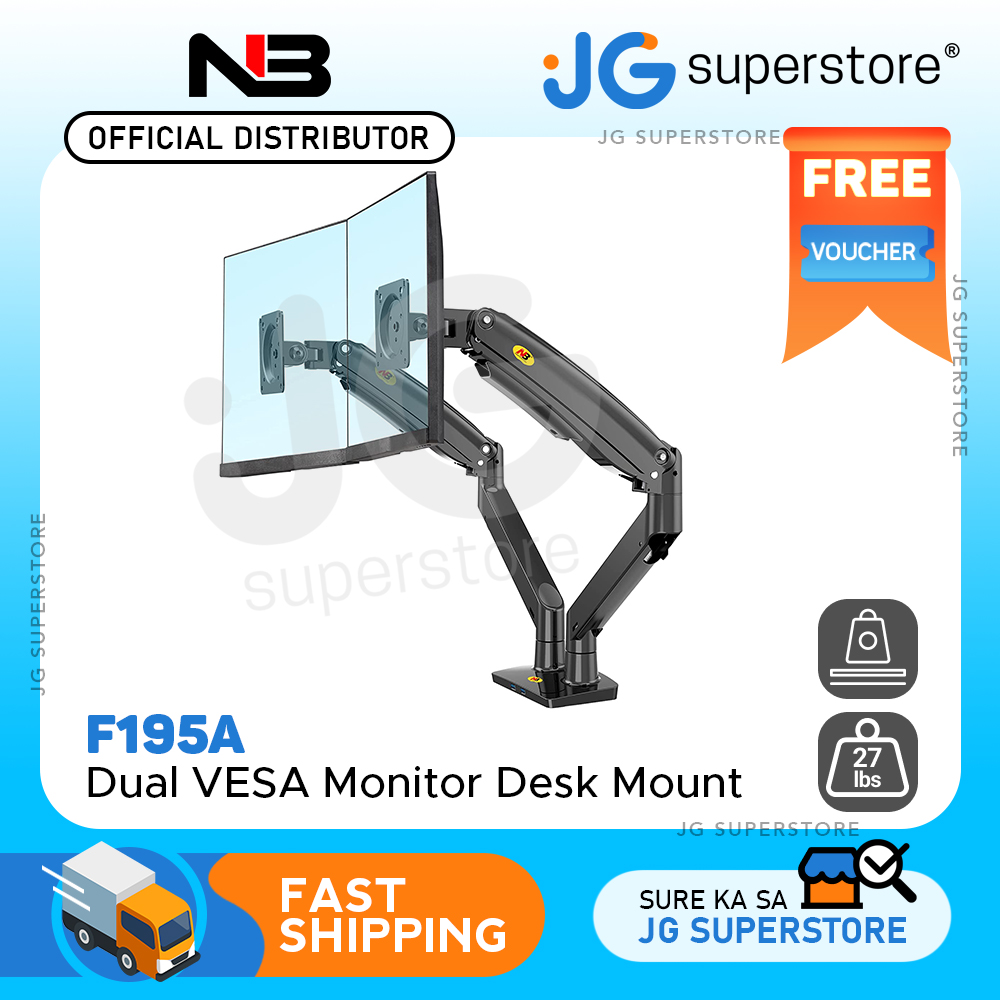 North Bayou NB F195A Heavy Duty Dual VESA Monitor Desk Mount Stand (22 ...