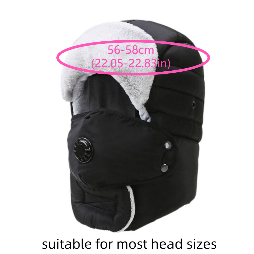 5 in Windproof Full Face Cover Hats Warm Outdoor Winter Goggles Hat ...