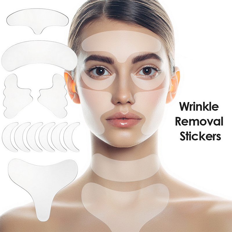 Ranggense Profesional 16Pieces Reusable Silicone Anti-Wrinkle Pad Patch ...
