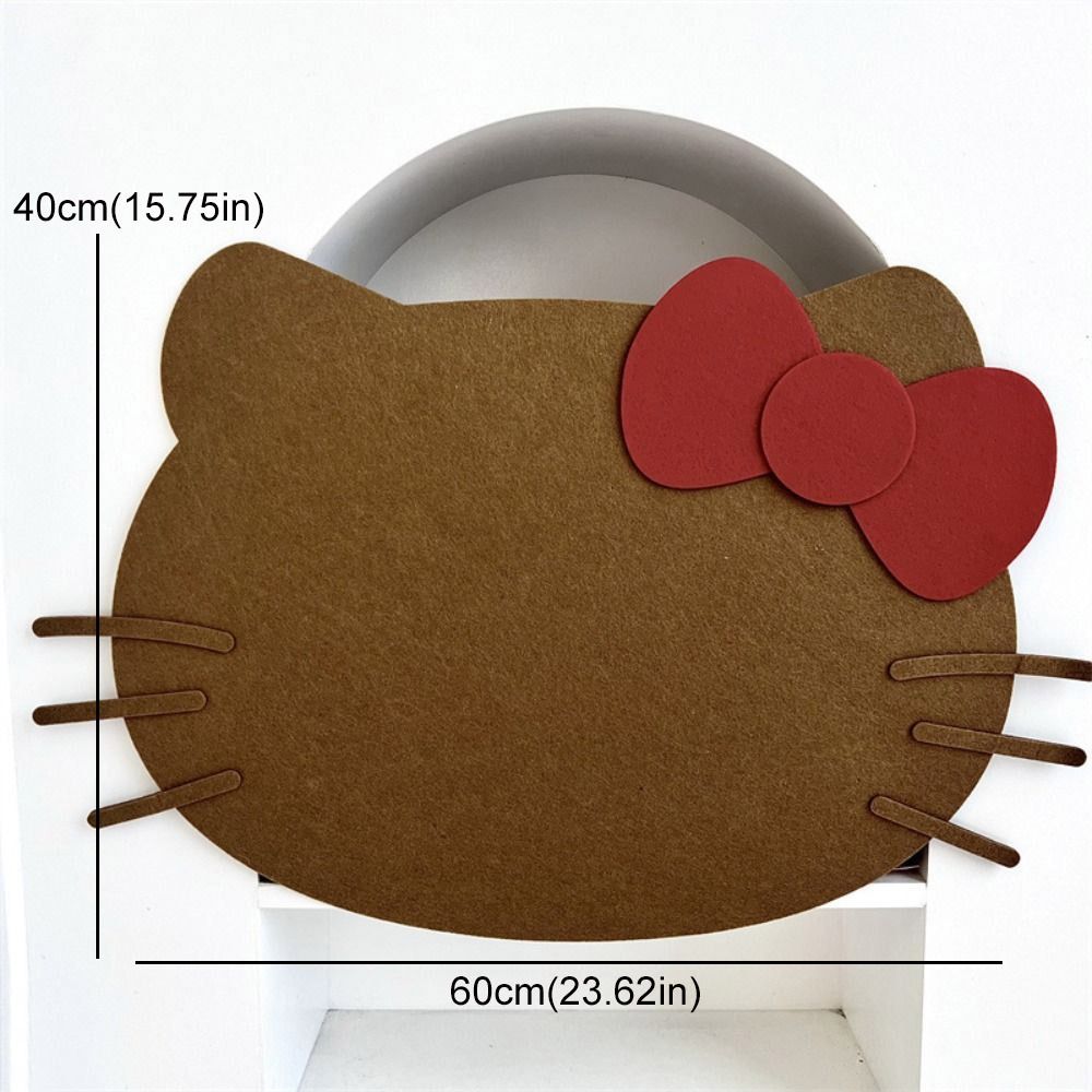New 60x40cm Kitty Felt Board DIY Display Pictures Felt Photo Board ...