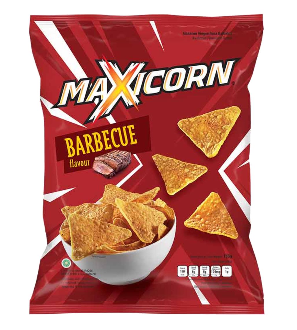 🇮🇩 Halal Indonesia Crispy Maxicorn Triangular Potato Chips Roasted Corn ...