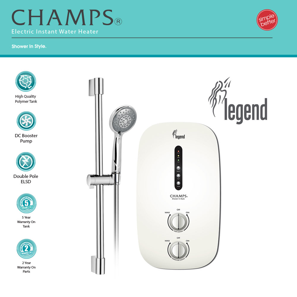 Champs Legend Instant Water Heater | Lazada Singapore