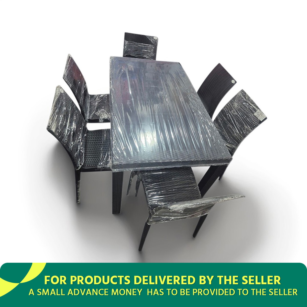 RFL caino dining table set with 6 Chairs black | Daraz.com.bd