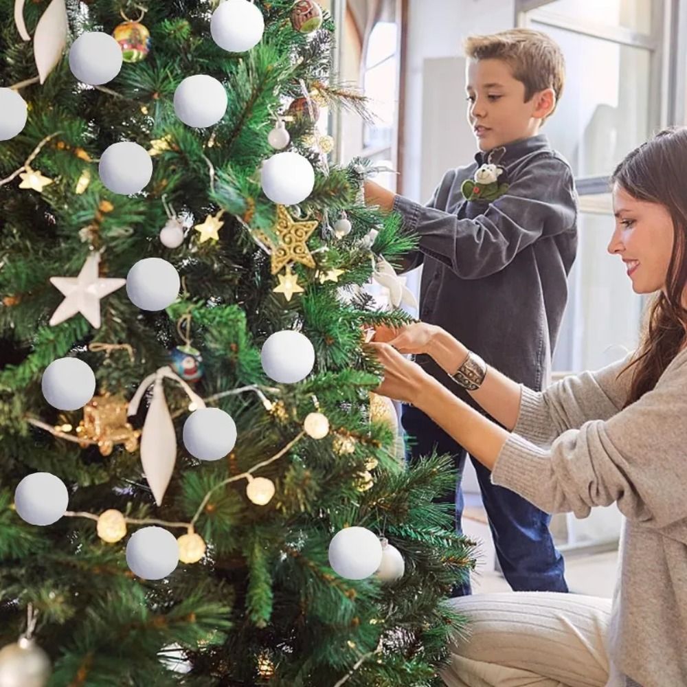 Crafts Mini Foam Balls White Polystyrene Christmas Balls Round ...