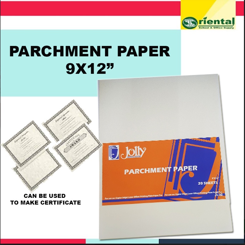 {A paper} Repack Jolly Printable Parchment Paper 20 Sheets 9x12 Size ...