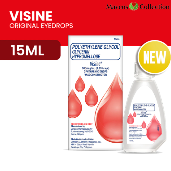 Visine 500mcg/mL (0.05% w/v) Ophthalmic Drop Vasoconstrictor 15ml by ...