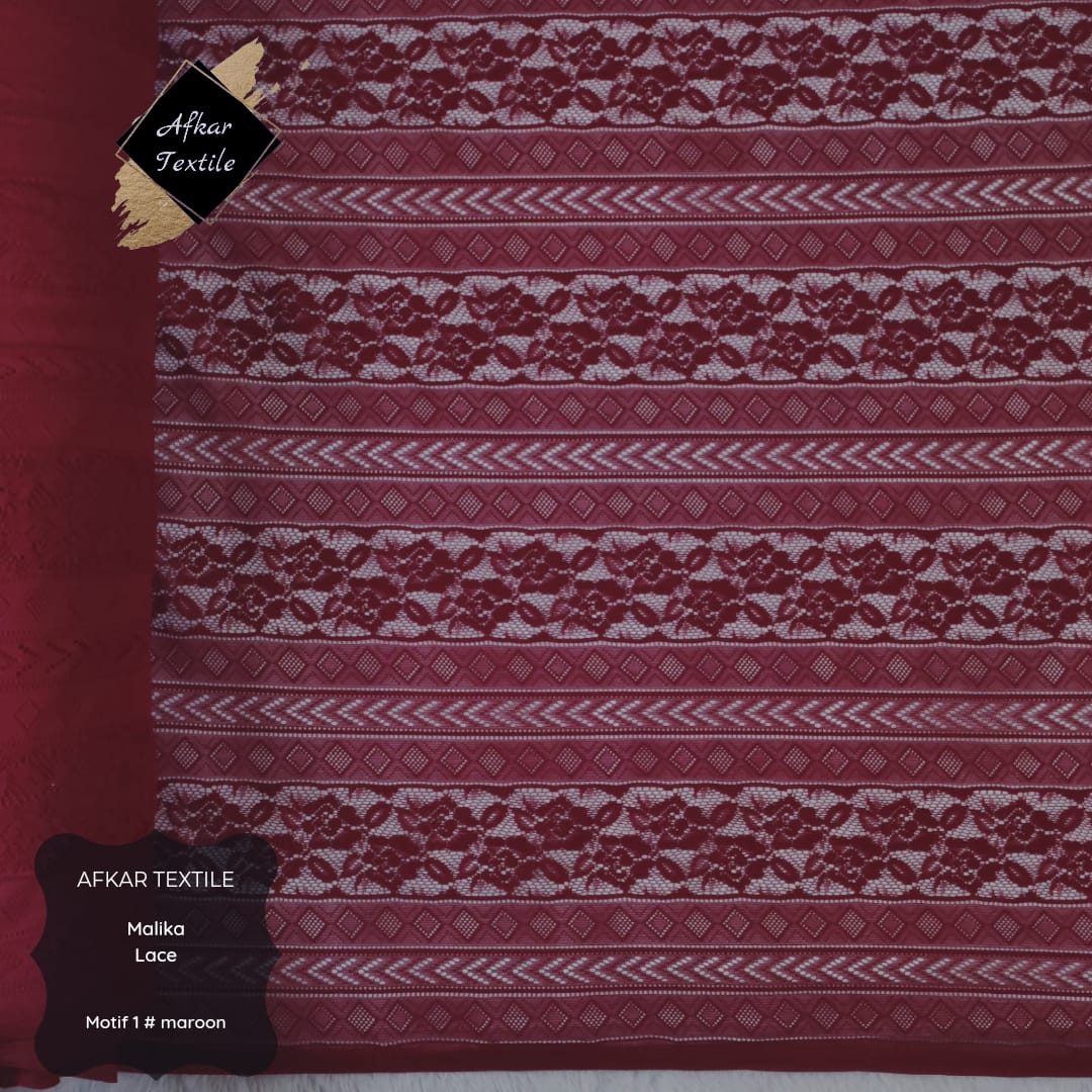 [1 METER] Kain BROKAT LACE MALIKA - Brocade Malika Asli Grade A Bahan ...