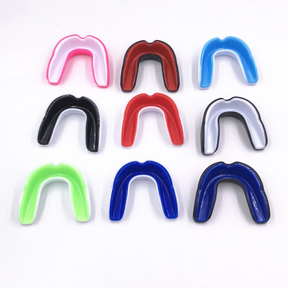 Sports Safety EVA Teeth Protection 10 Colors Professional Mouth Guard ...