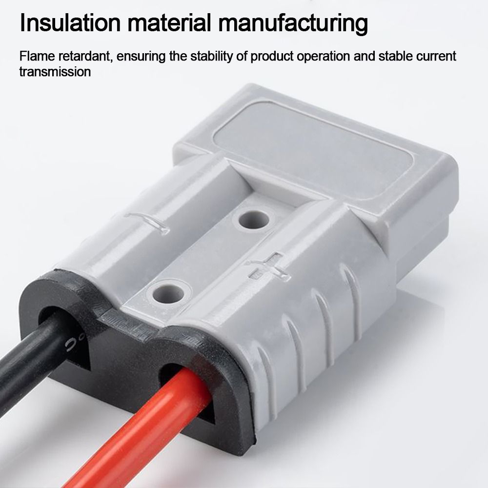 Terminals 50 AMP Plug Cable Terminal 600V Grey Red Quick Plug Connector ...