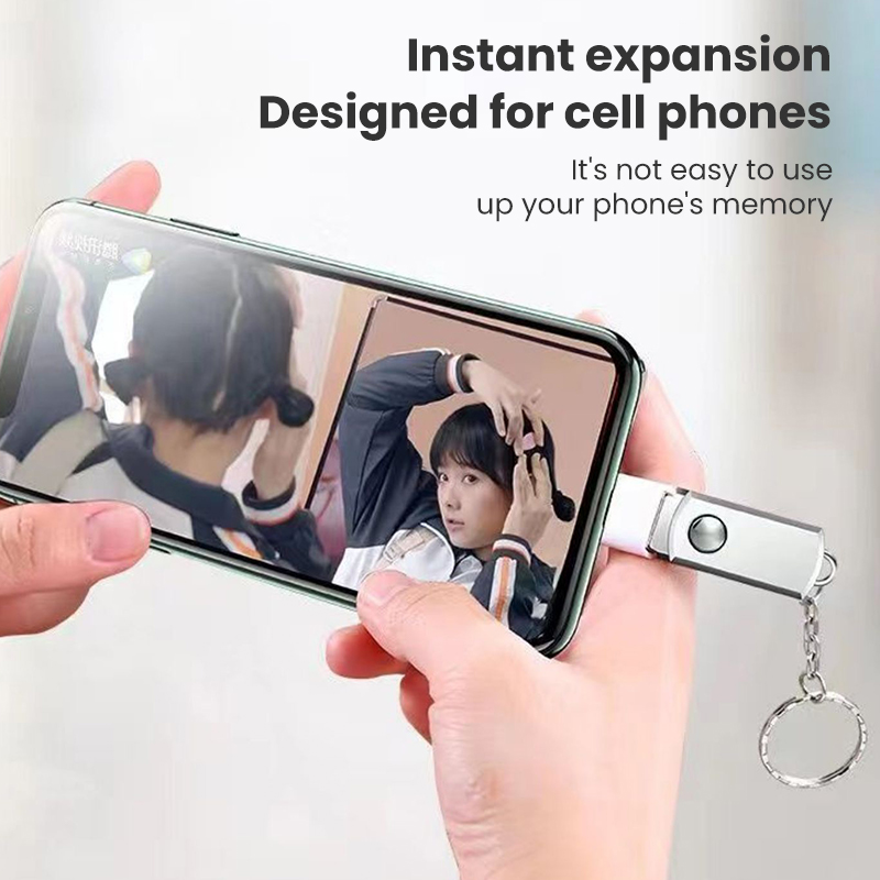 High Speed 2tb/1tb/512gb Usb3.0 Flash Drive With Chain Metal Pen Drive ...