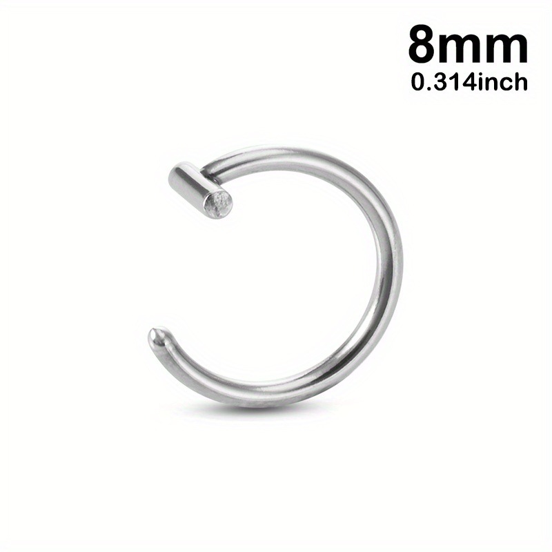 3 pieces stainless steel nose ring lip nail piercing jewelry classic ...
