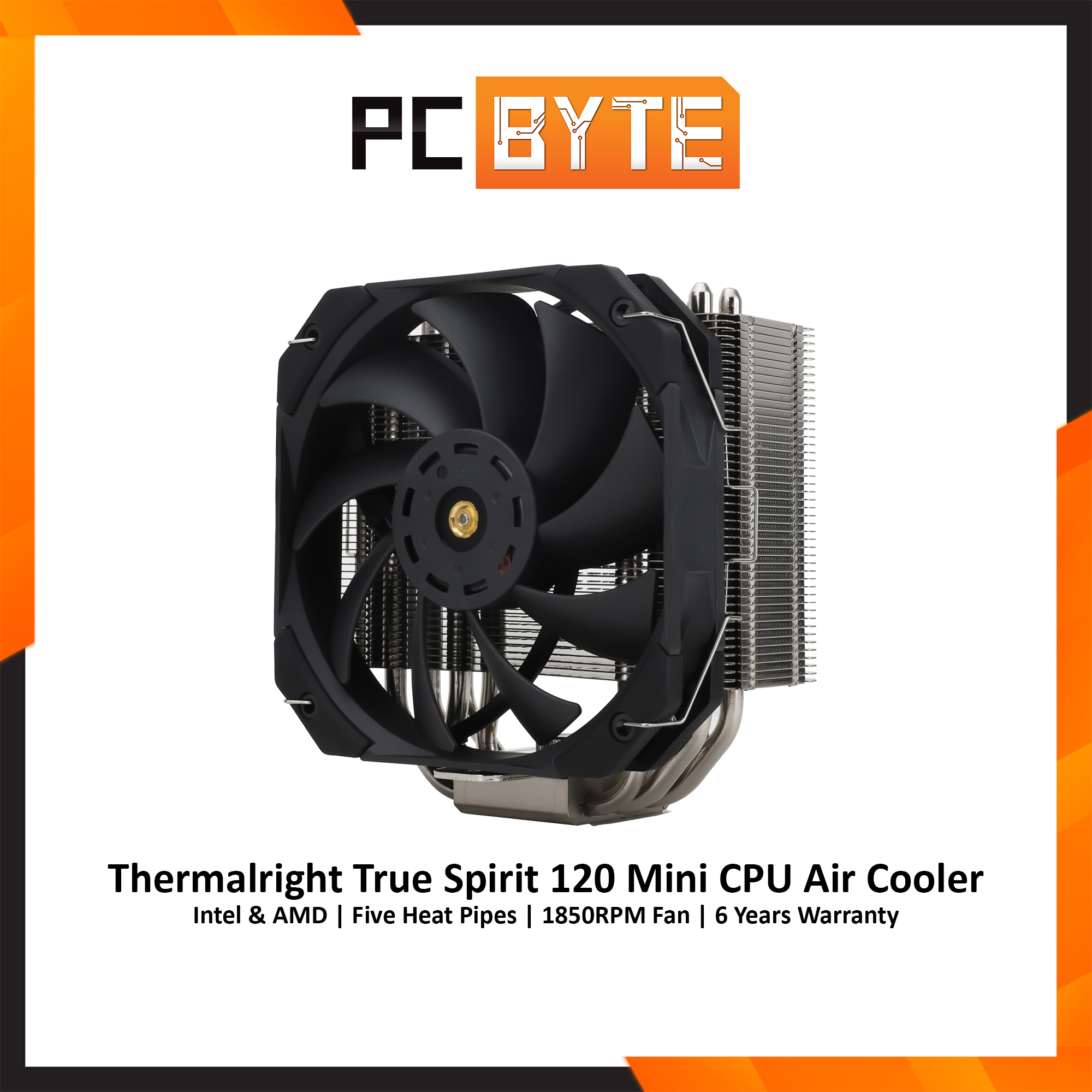 Thermalright True Spirit 120 Mini - CPU Air Cooler (Intel & AMD | Five ...