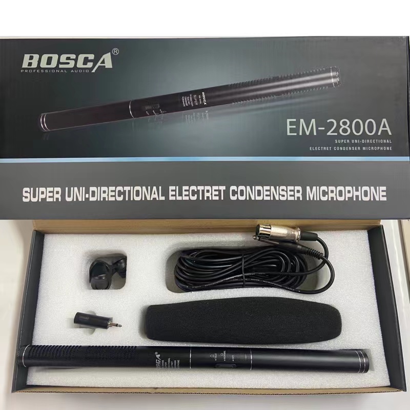 BOSCA EM-2800A Super Uni-Directional Electret Condenser Microphone For ...