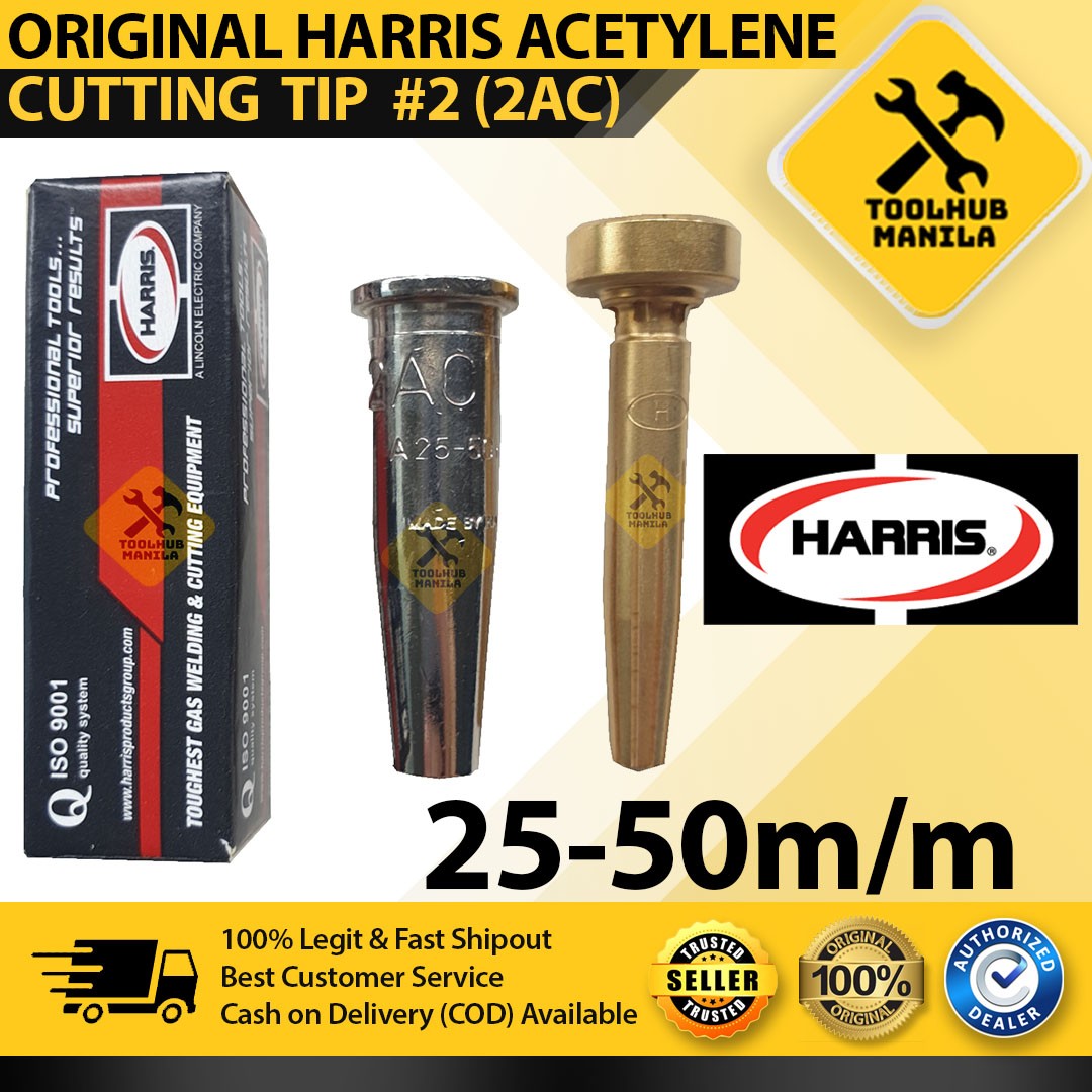 ORIGINAL HARRIS Acetylene Cutting Tip #2 (2AC) | Lazada PH