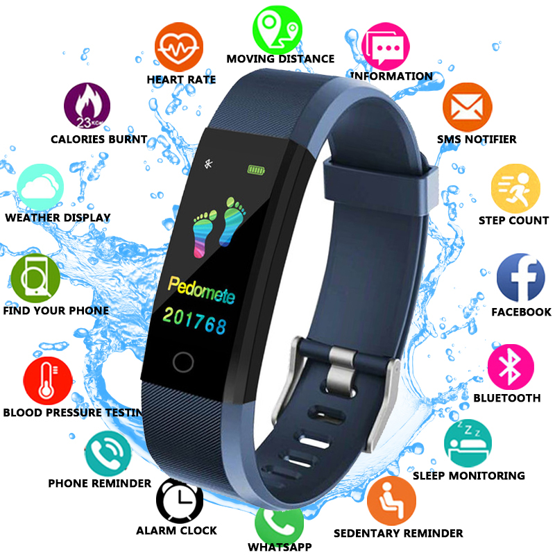 FXM 2019 Smart Watch Men Health Monitor Heart rate/Blood Pressure ...