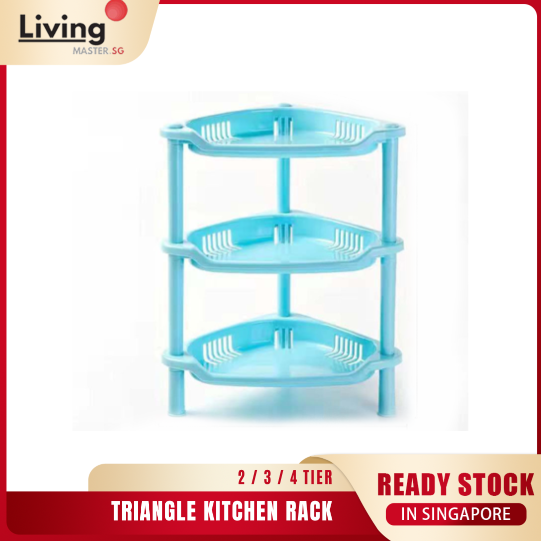 3 Tier Kitchen Rack / Bathroom Rack - Rectangular / Triangle Rack ...