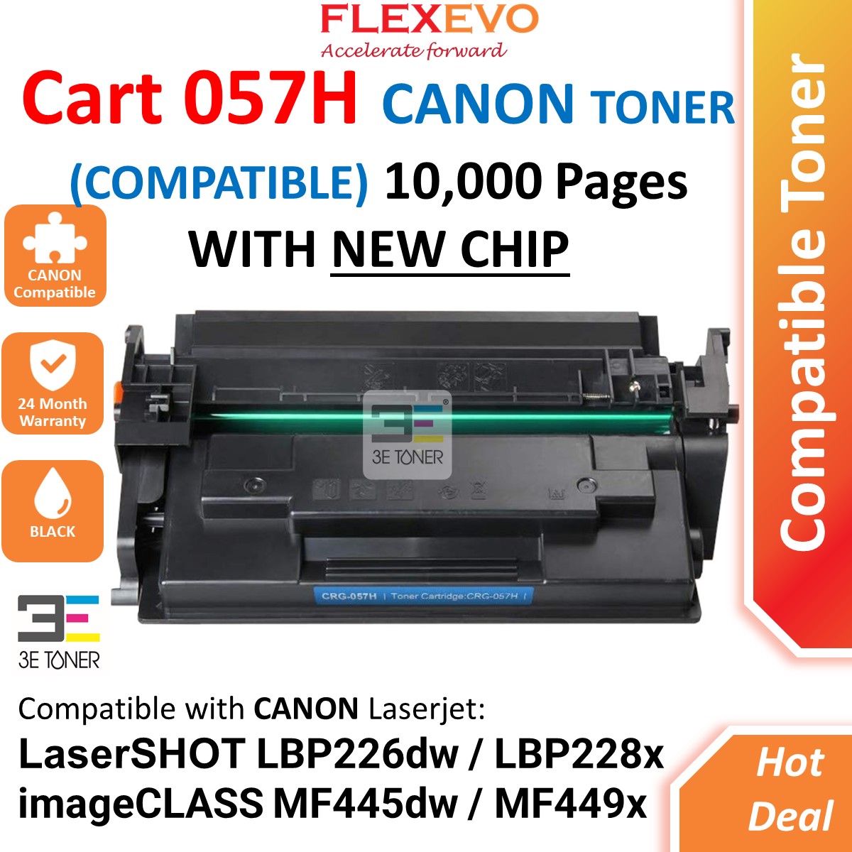 Compatible Canon Cartridge 057 057H ( WITH CHIP ) HIGH YIELD Toner for ...