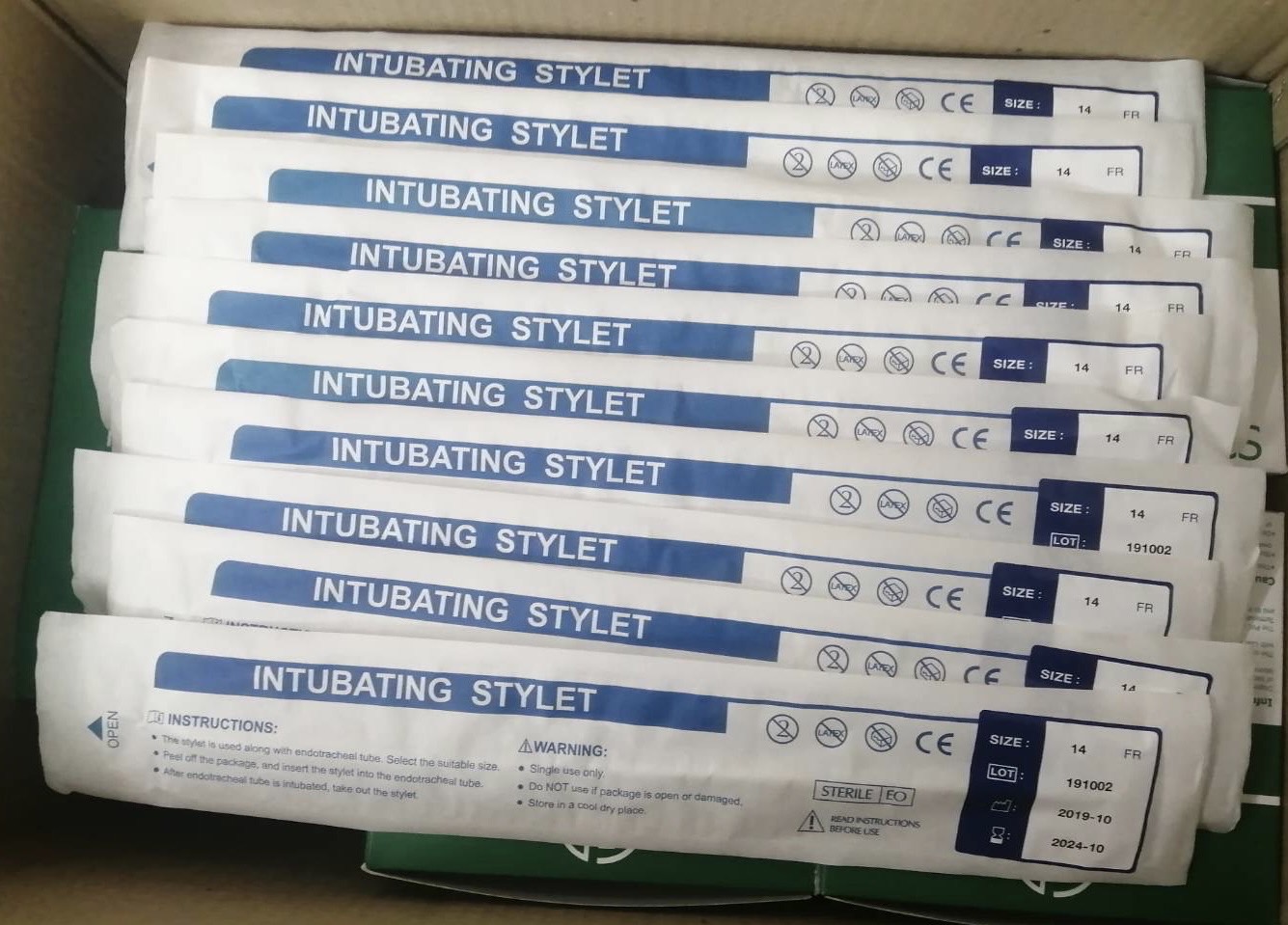 guide wire(Stylet) for endotracheal tubeขดลวดนำใส่Tube - TOPICAL MED ...
