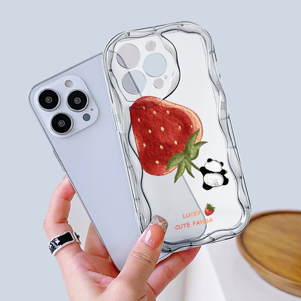 UCUC for Samsung J2 Prime Back Cover Strawberry Panda Cream Texture ...