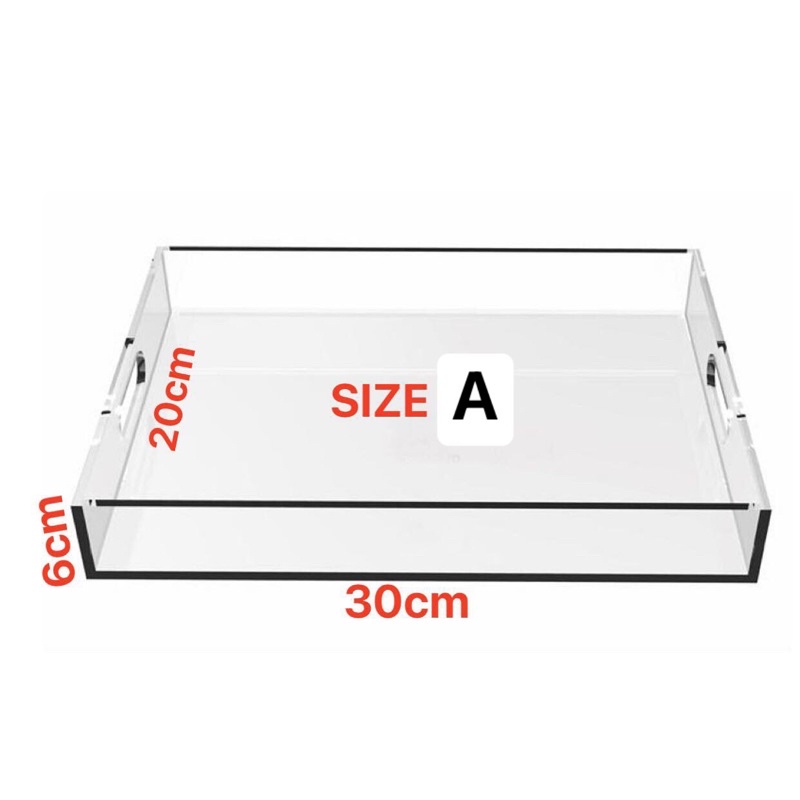 ACRYLIC CLEAR SERVING TRAY | Lazada PH