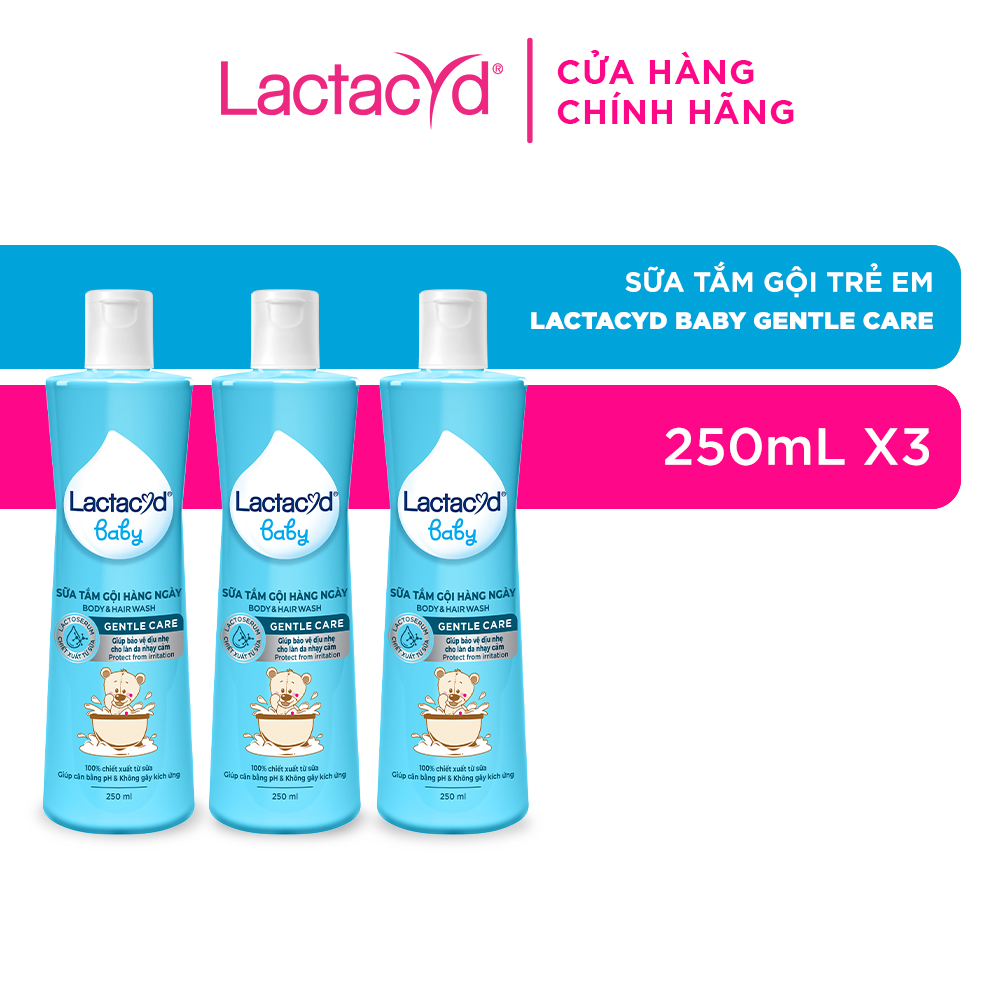 Bộ 2 chai Sữa Tắm Gội Trẻ Em Lactacyd Baby Gentle Care Bảo Vệ Dịu Nhẹ ...