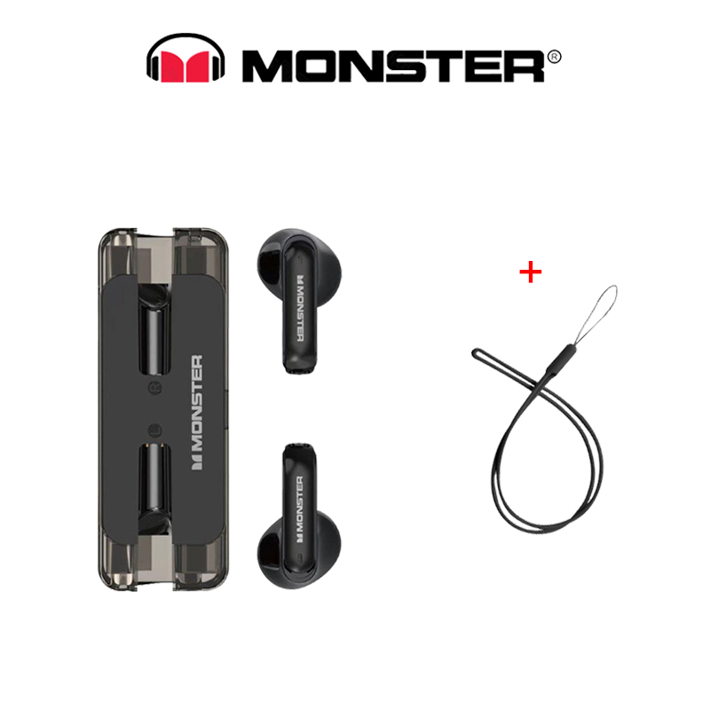 Original Monster XKT08 BT5.3 Wireless Headphones Bluetooth Earphones ...