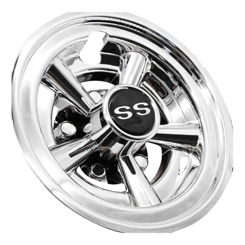 8Inch SS Golf Cart Wheel Covers, 5 Spoke Design Hub Cap for Golf Carts ...