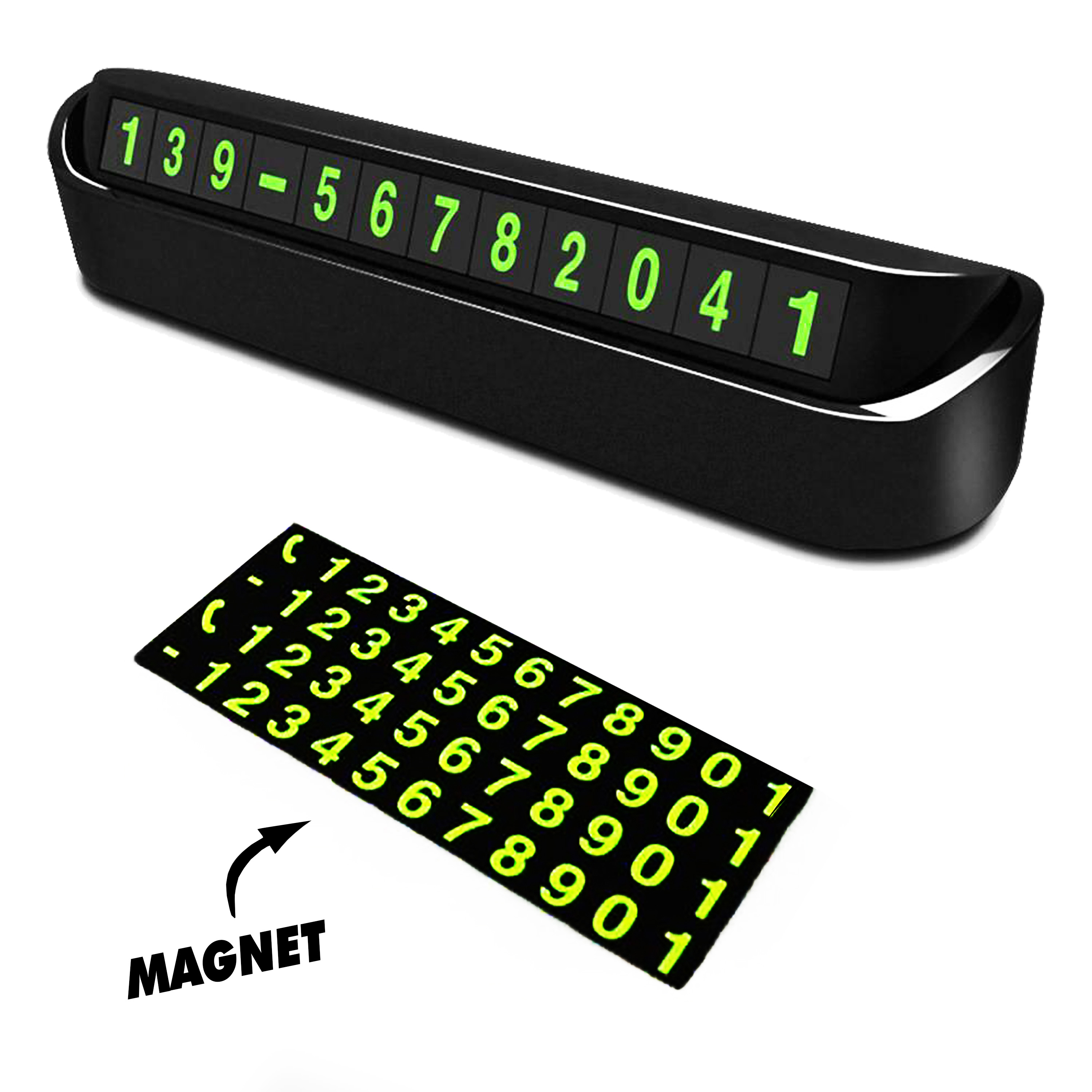 High Quality Luminous Car Phone Number Display Temporary Car Parking ...