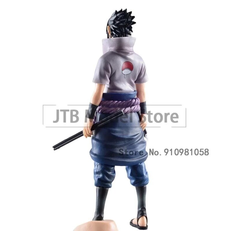Naruto Shippuden Anime Figure GK Uchiha Sasuke Figma 29CM ABS Statue ...