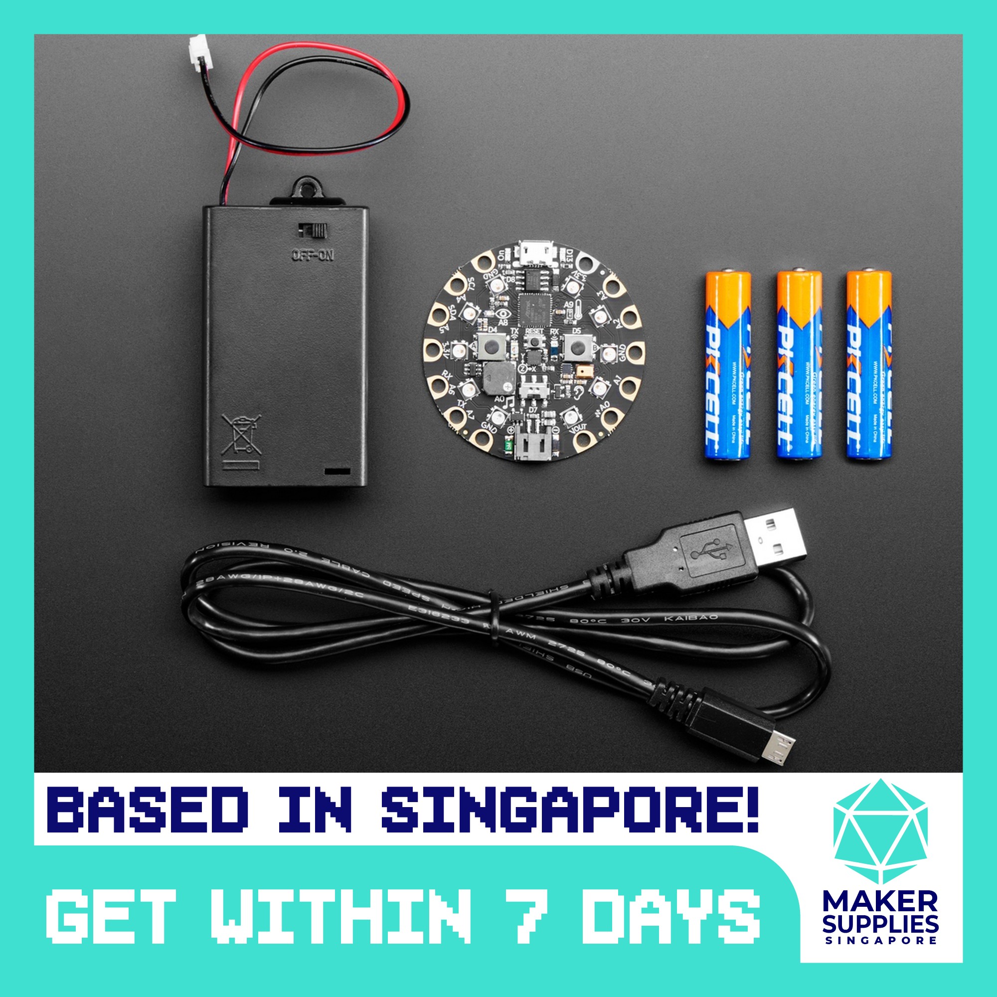 Adafruit Circuit Playground Express - Base Kit 3517 NeoPixel LED Motion ...