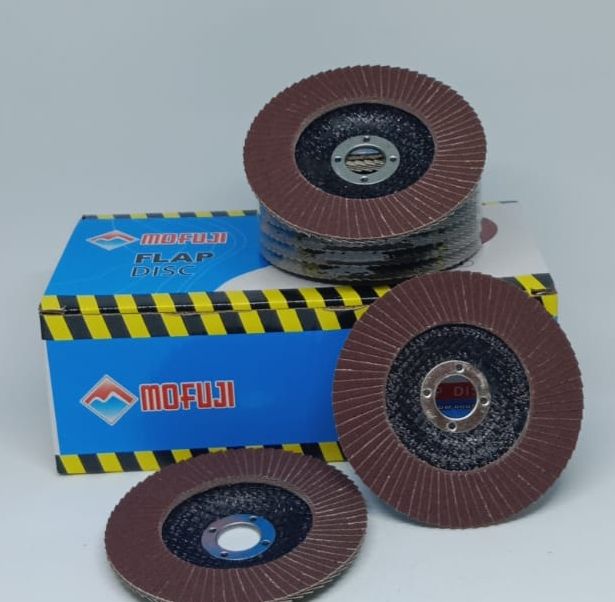 10 Pcs Amplas Susun 4" Flap Disc Ukuran #60/80/120/240 Gerinda Amplas ...
