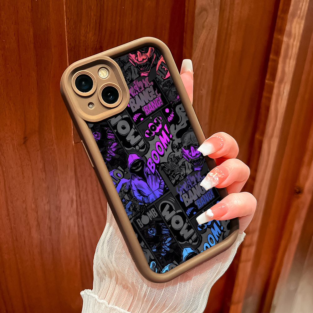 Hotinga for OPPO Reno13 F Reno 13 Pro 5G Back Cover Graffiti Comics ...