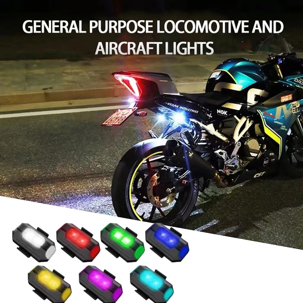 Motorcycle Bike Lights Auto Lights Headlights Retrofit Flash LED Tail ...