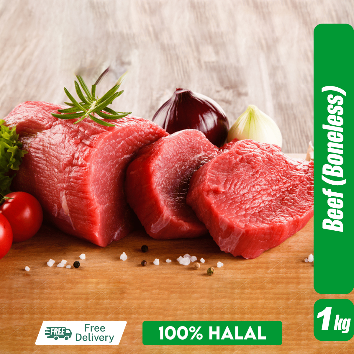 Premium Boneless Beef – 1 kg ± 5% | 100% Halal | Lean & Tender | Daraz ...