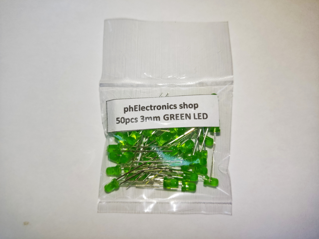 50pcs 3mm LED red led green led yellow led blue led white led 3mm light ...