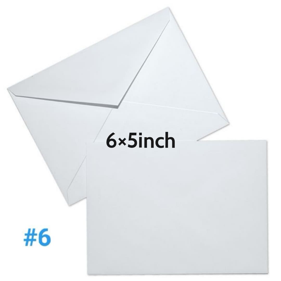 25pcs Baronial White Envelope (#4, #5, #6, #7) | Lazada PH