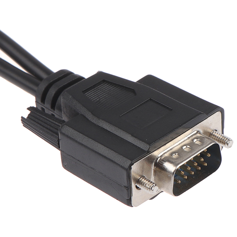 15Pin VGA male to 2 vga svga female adapter splitter video monitor ...