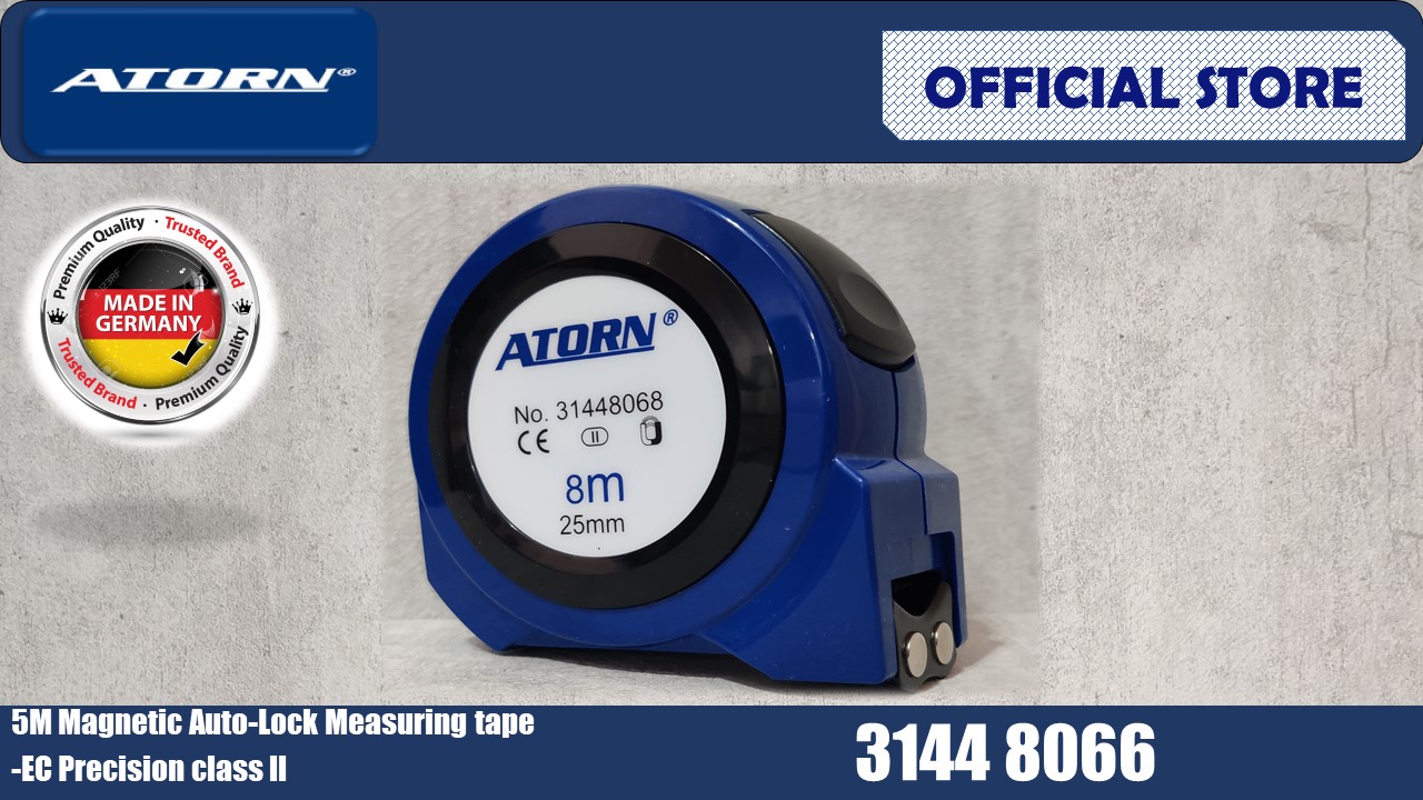 ATORN Auto-Lock magnetic measuring tape | Metric | 8M | 5M | Lazada