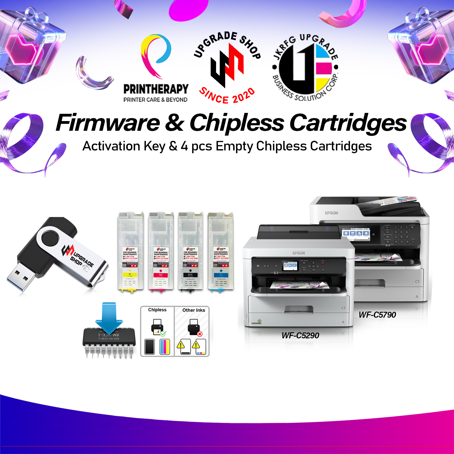 FIRMWARE ONLY | FIRMWARE+CHIPLESS CARTRIDGE | Complete Package for ...