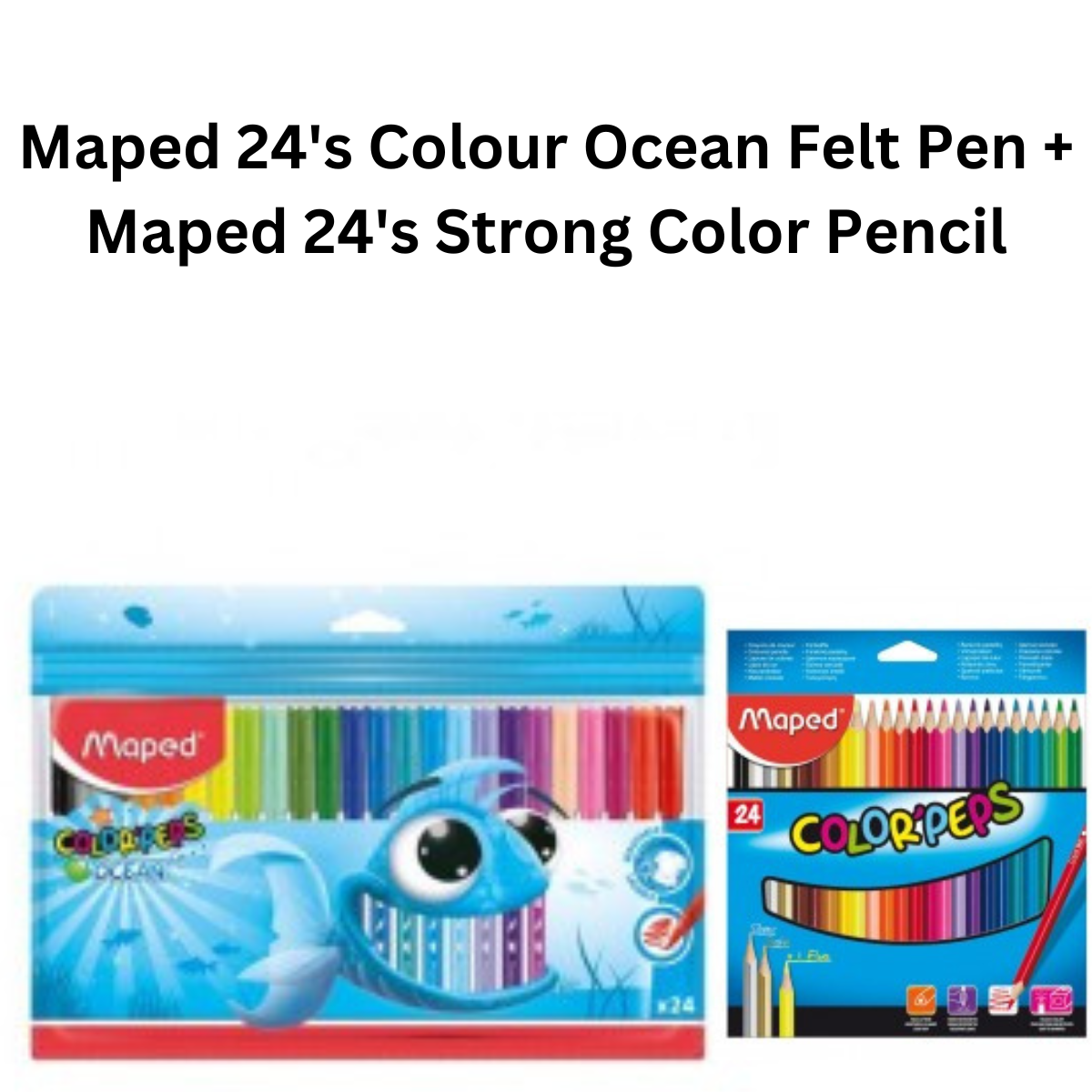 Maped 24's Colour Ocean Felt Pen 845722 + Maped 24's Strong Color ...