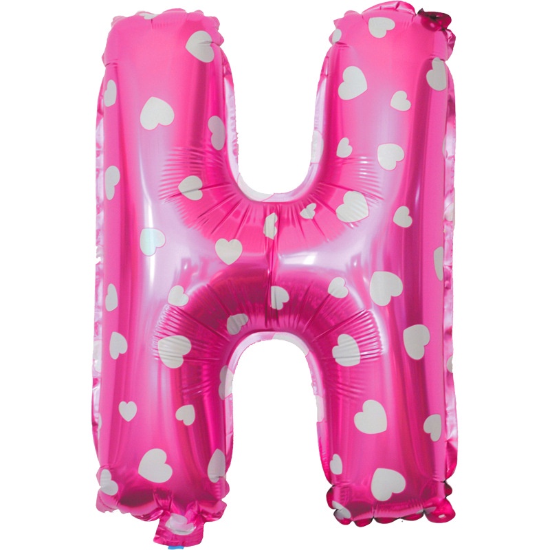 letter balloon 16 inch pink number balloon pink letter balloon A-Z 0-9 ...