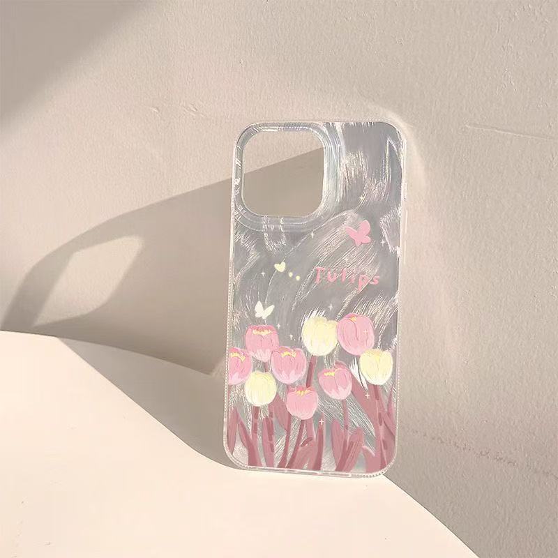 Laser Feather Yarn Phone Case For Tecno Spark Slim Ultra Cover | Daraz.pk