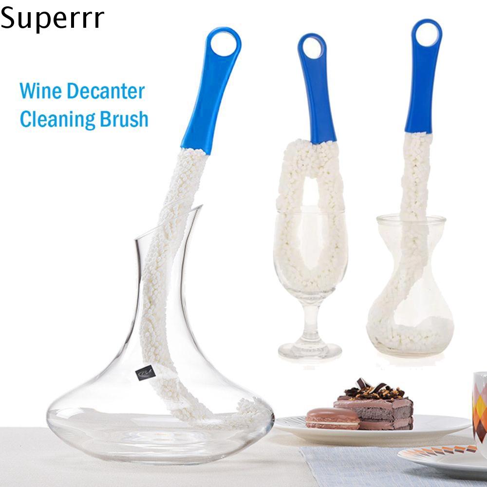 SUPERRR โฟม มัลติฟังก์ชั่น ขวดเหล้าไวน์ แว่นตา ยืดหยุ่นได้ แปรงทำความ ...