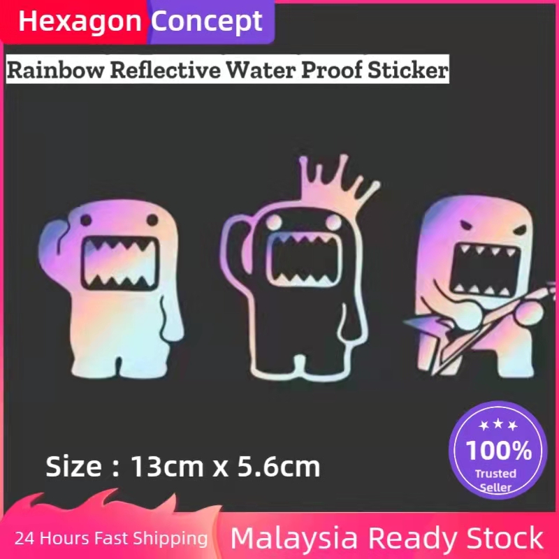 3 Monster Rainbow Reflective Sticker Decals Water Proof High Quality ...